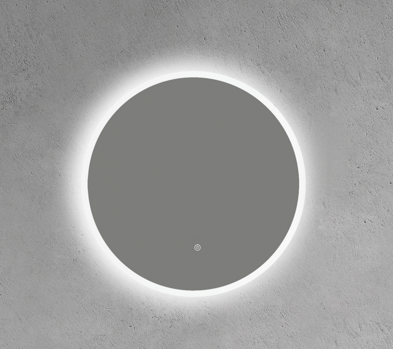 Rund spegel med LED-belysning Ø80 cm (Badrum) | Trygghandel.se